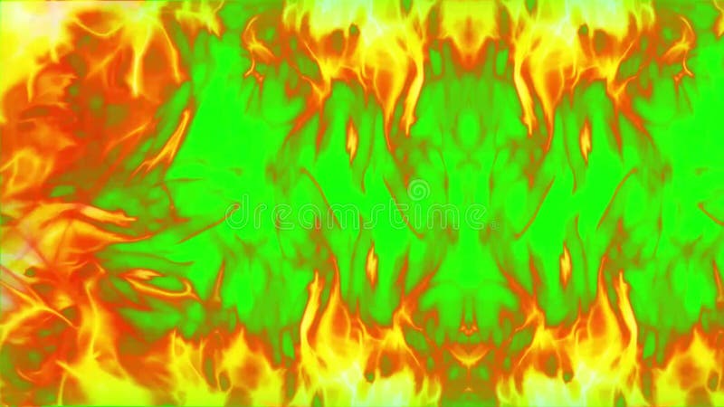 Abstract Fire Flames on Green Screen Background Stock Video - Video of ...