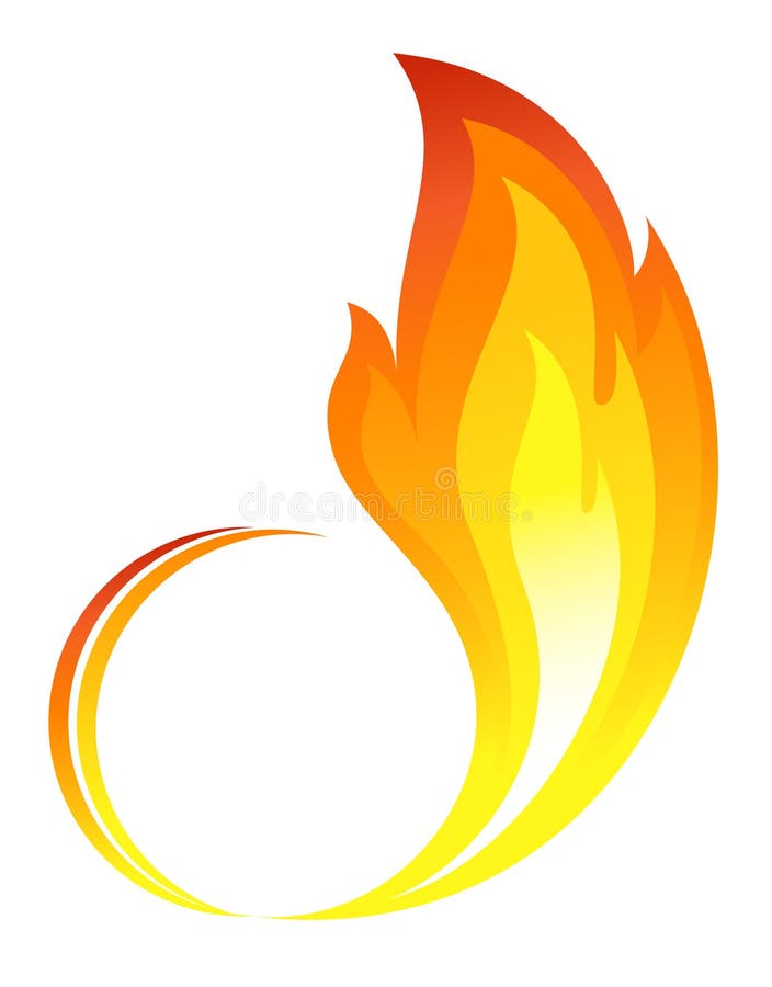 Abstract fire flames icon stock vector. Illustration of abstract - 24092190