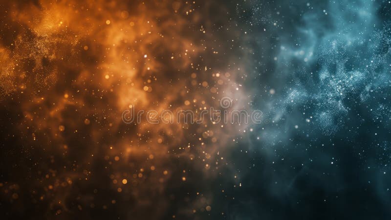 Abstract Fire and Ice Background with Sparkles and Bokeh Effect, Hot ...