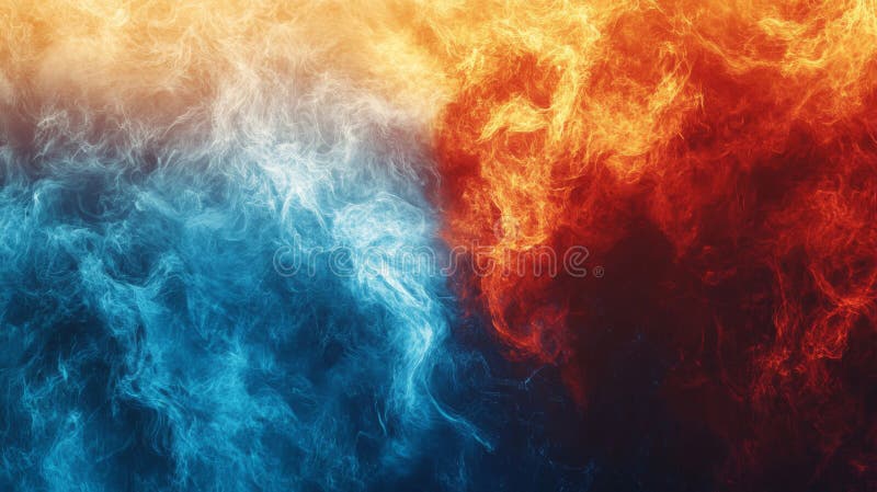 Abstract Fire and Ice Background Texture Stock Illustration ...