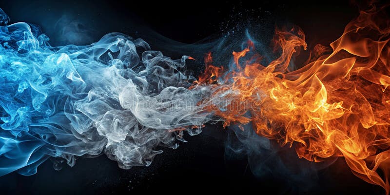 Fire Ice Flames Background Stock Illustrations – 602 Fire Ice Flames ...