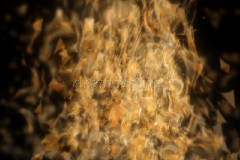 Abstract Fire Isolated in Black Stock Illustration - Illustration of ...