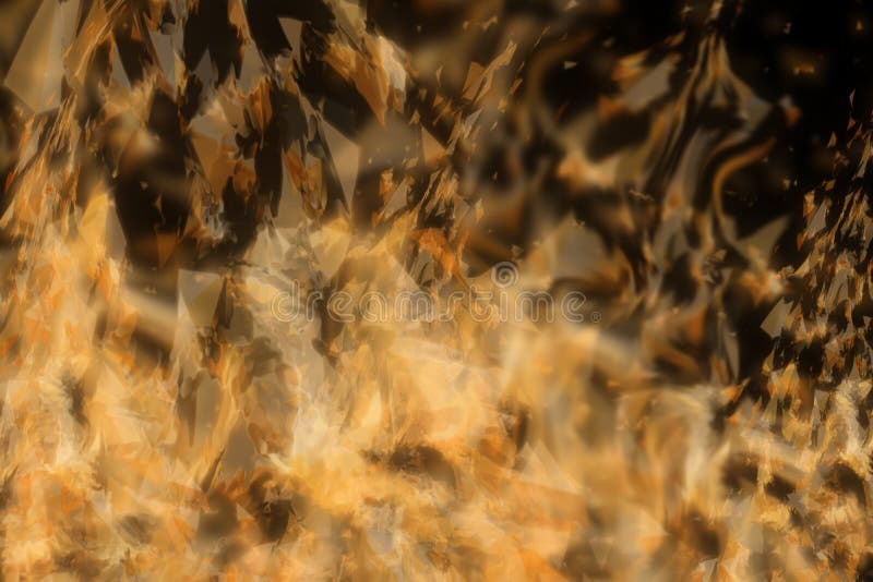 Abstract Fire Isolated in Black Stock Illustration - Illustration of ...