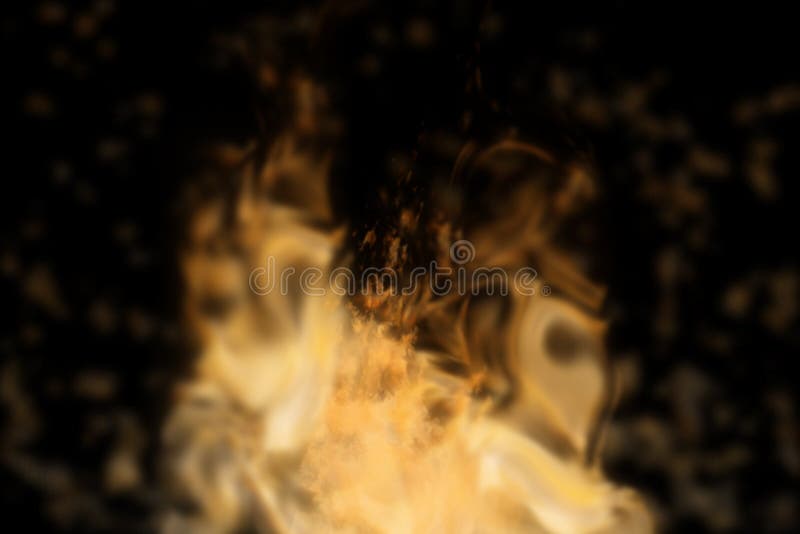 Abstract Fire Isolated in Black Stock Illustration - Illustration of ...