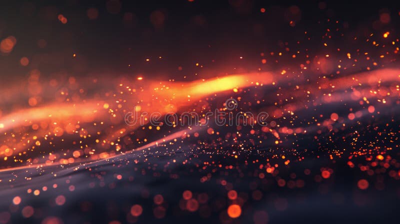 Abstract Fire Particle Background. Festive Bokeh Texture for ...