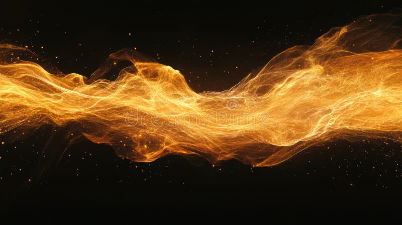 Abstract Fire and Smoke Background with Fiery Flames and Explosions ...