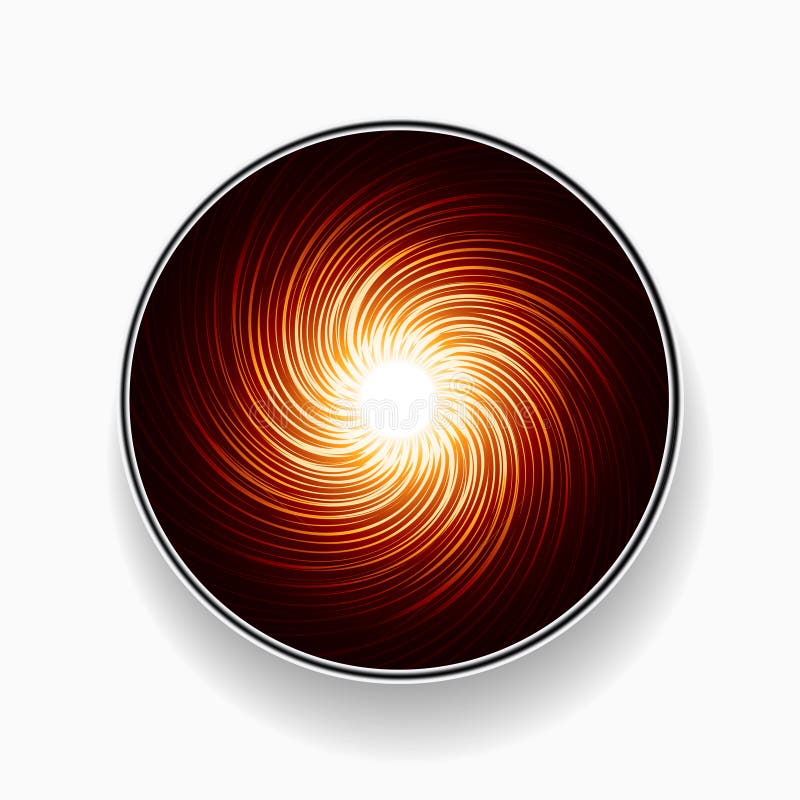 Abstract Fire Swirl Vortex Circular Border Stock Vector - Illustration ...