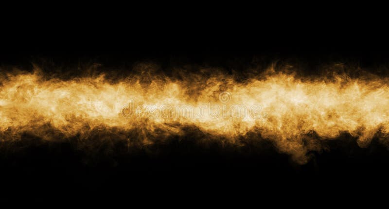 Abstract Fire Texture Frame Over Black Background. Fog in the Darkness ...