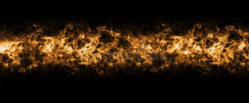 Abstract Fire Texture Frame Over Black Background. Fog in the Darkness ...