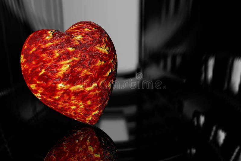 Abstract 3d Marble Texture Heart Glossy Shiny Surface Stock Photo ...