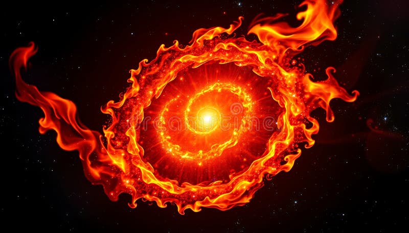 Abstract Fire Vortex, Spiral Flames, Fire Art, Vortex Fire, Abstract ...