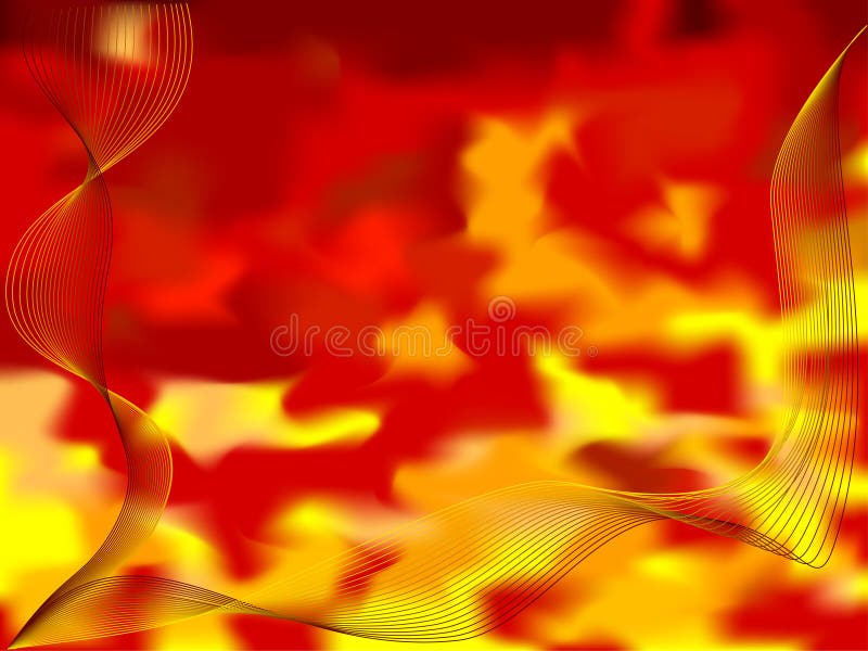 Fire Wave stock illustration. Illustration of flame, abstract - 284533