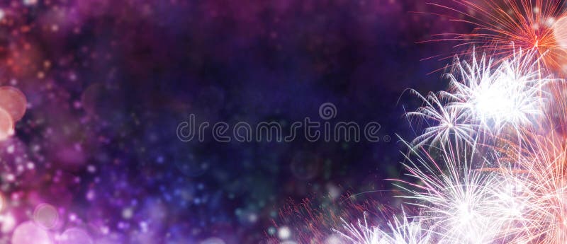 Abstract Firework Background with Free Space for Text Stock Photo ...
