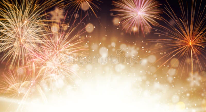 Abstract Firework Background with Free Space for Text Stock Photo ...