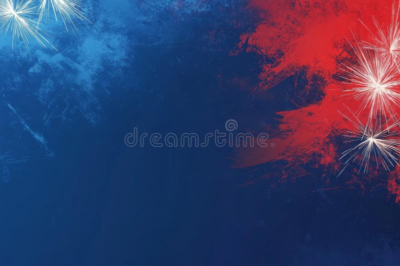 Abstract Firework Scene for a Holiday Celebration. 4th of July Theme ...