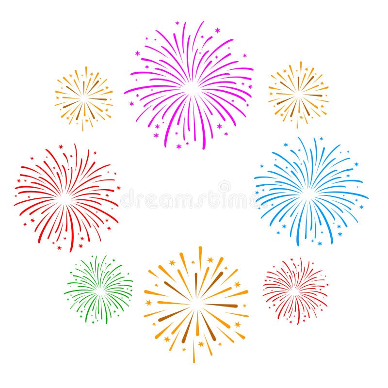 Abstract Fireworks Logo in Vector Quality. Stock Vector - Illustration ...