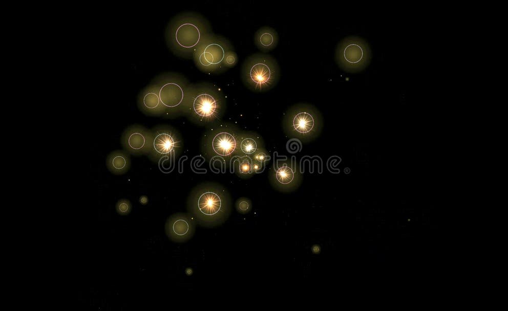 Abstract Fireworks Pulsating Glow Element from Particles and Dots. Explosion, Animation of Multi ...