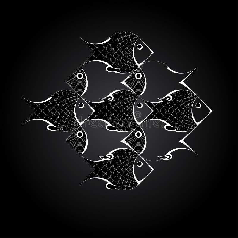 Abstract fish stock vector. Illustration of graphic, pattern - 18652373