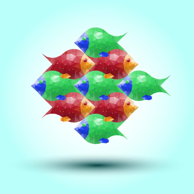 Abstract fish stock vector. Illustration of graphic, pattern - 18652373