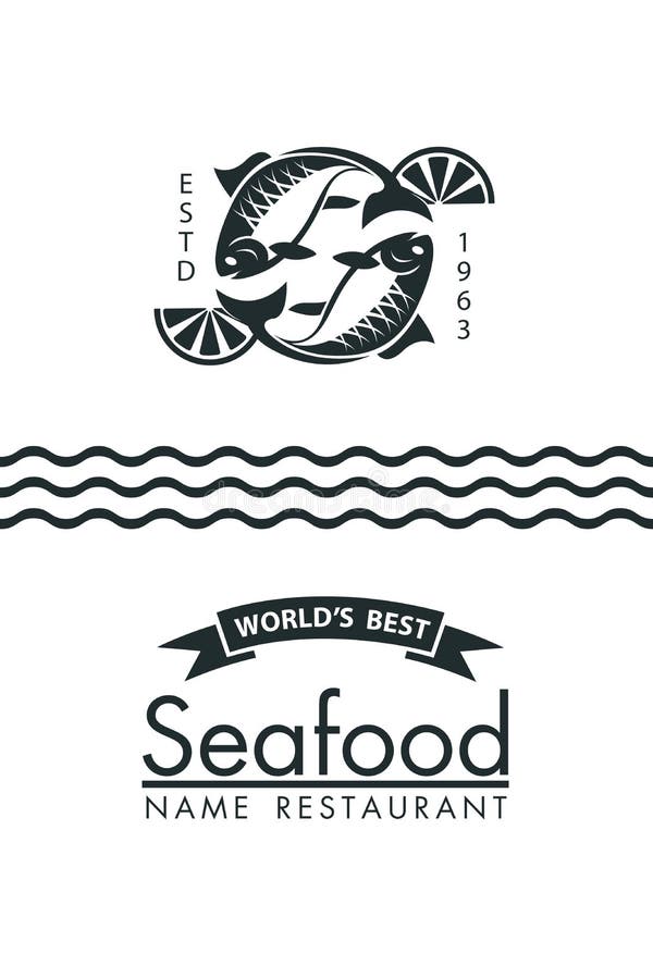 Abstract fish icon stock vector. Illustration of label - 169329352