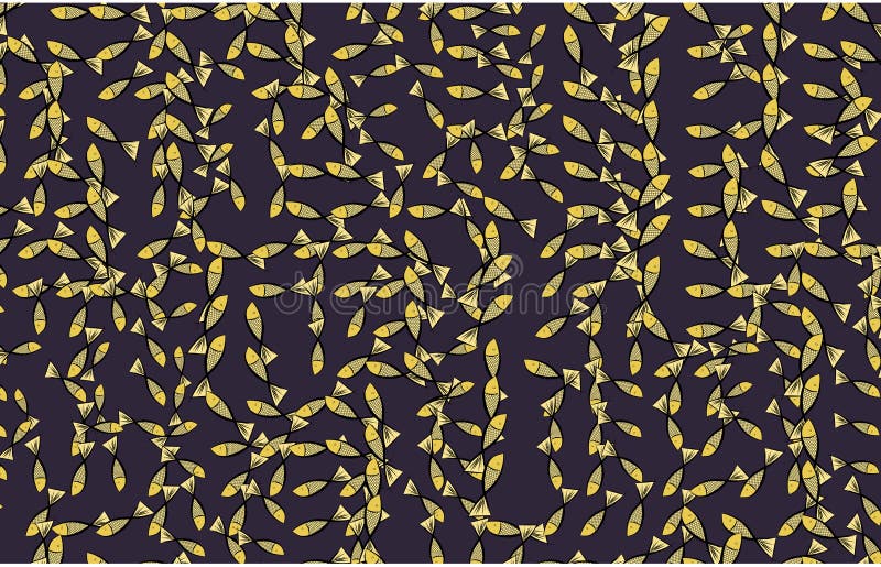 Abstract Fish Illustrations Background Pattern. Surface, Art, Repeat ...