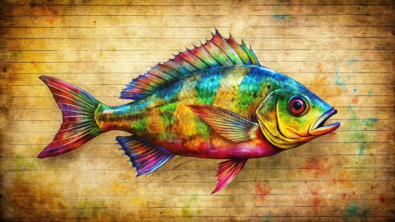 Abstract Fish Scale Texture on Textured Lined Paper a Stunning Visual ...