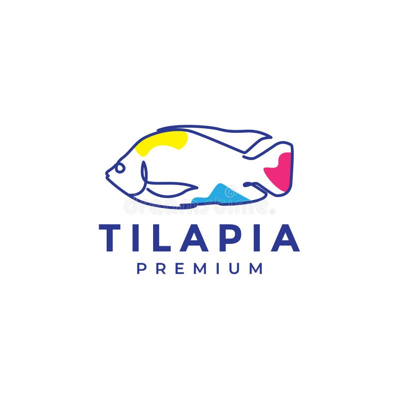 Abstract Fish Tilapia Logo Design Stock Vector - Illustration of layout ...