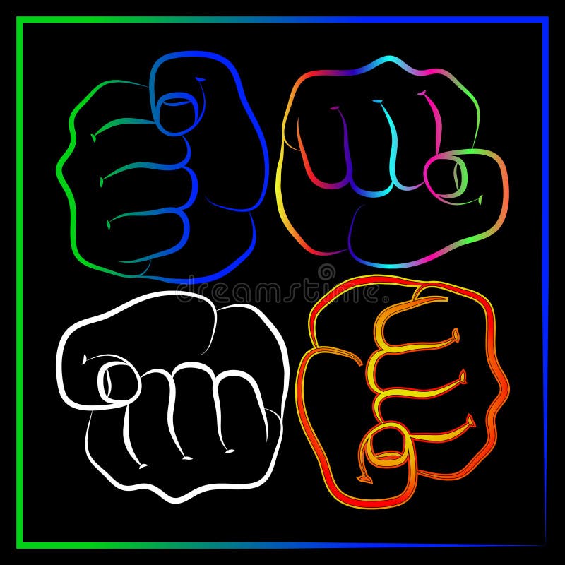 Abstract fist. stock vector. Illustration of energy, graphic - 77104222