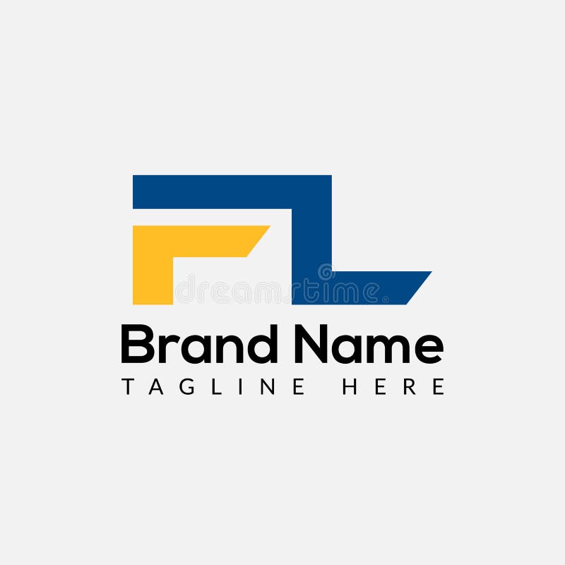 Abstract FL Letter Modern Initial Lettermarks Logo Design Stock Vector ...