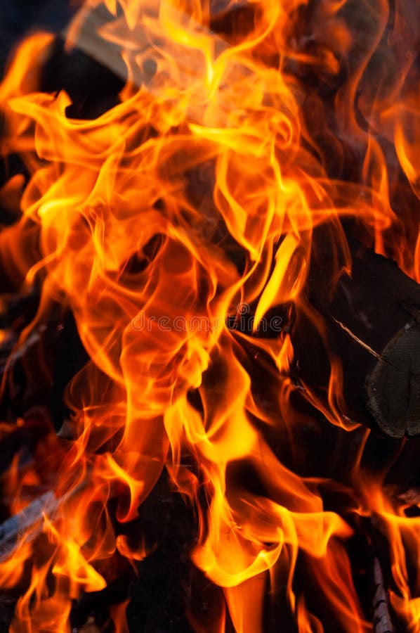 Abstract Flame with Bright Burning for the Background. Stock Image ...