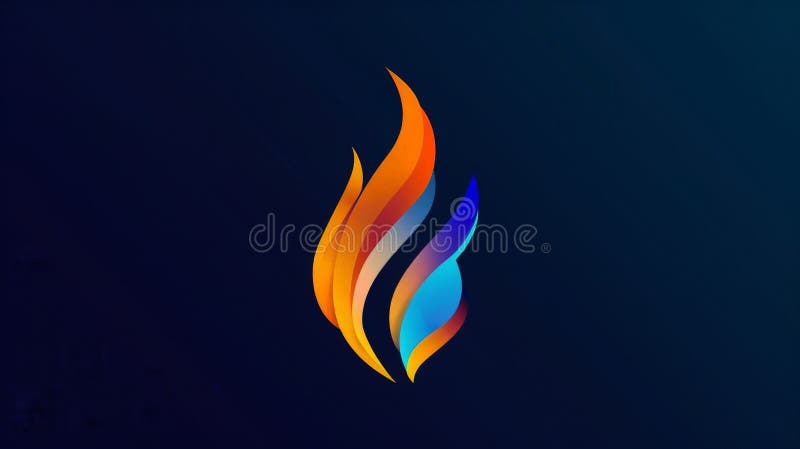 Abstract Flame Design.Mythical Elegance Stock Illustration ...