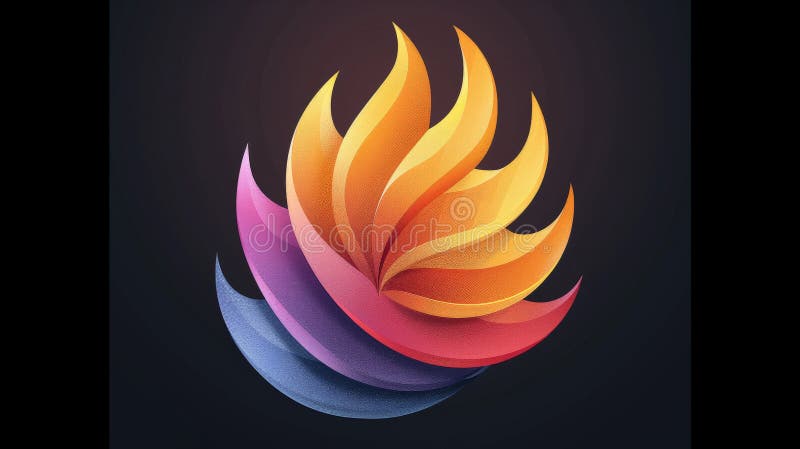 Abstract Flame Design.Fade into Form Stock Illustration - Illustration ...