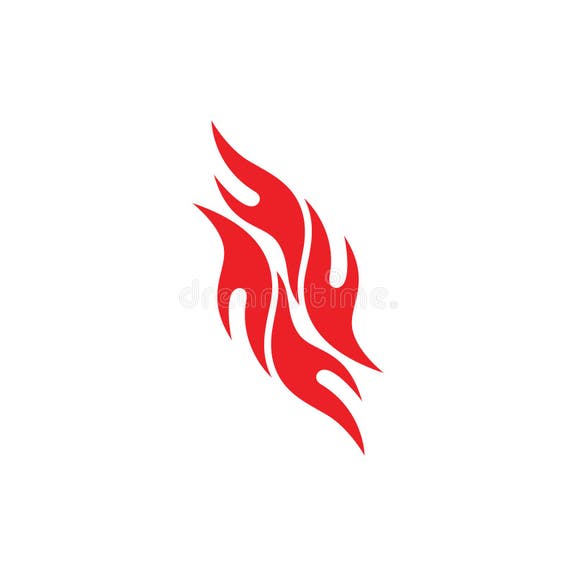 Abstract Flame Red Fire Symbol Vector Stock Vector - Illustration of ...