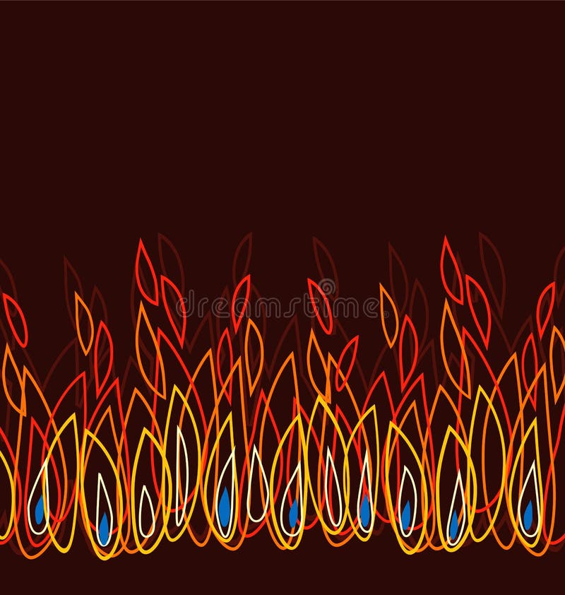 Abstract Flames Retro Graphic Design Element Stock Vector ...