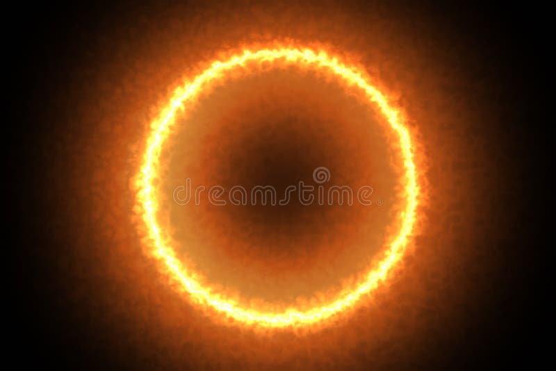 Abstract Flare Ring Glowing Illustration.Ring of Fire Background Stock ...