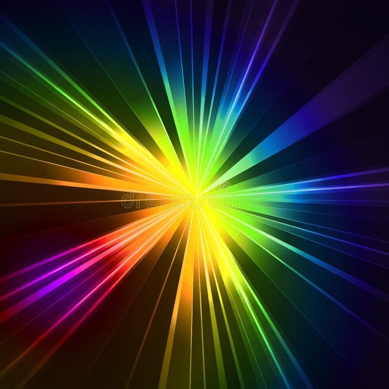 Abstract Flash Star Light. Colorful Exploding Stock Vector ...