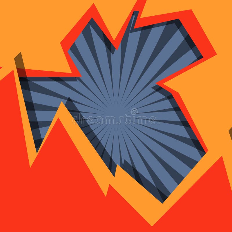 Abstract Flat Background with Comic Style Stock Vector - Illustration ...