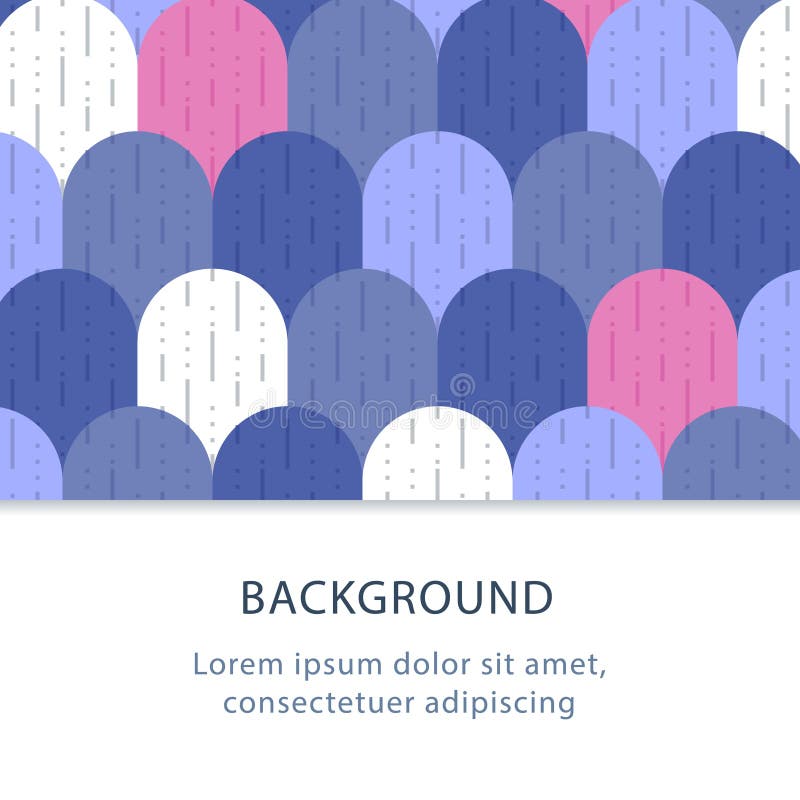 Abstract Flat Background, Rounded Tiles Pattern, Creative Backdrop ...