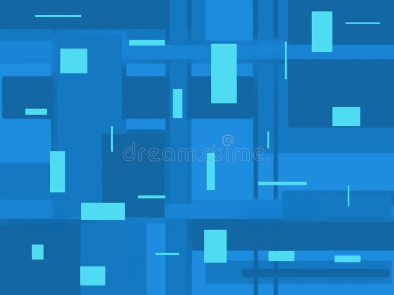 Abstract Flat Blue Tiles Background W Stock Illustration - Illustration ...