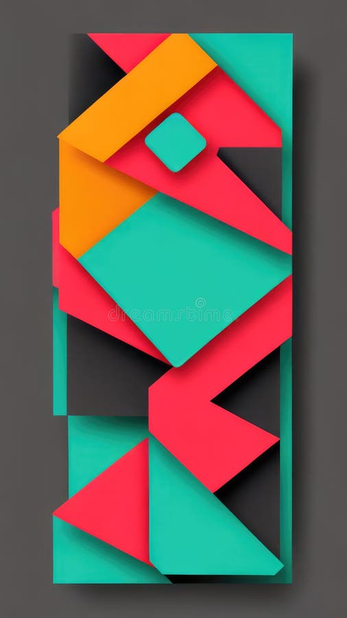 Abstract Flat Concept Creative Colour Design for Background Stock ...