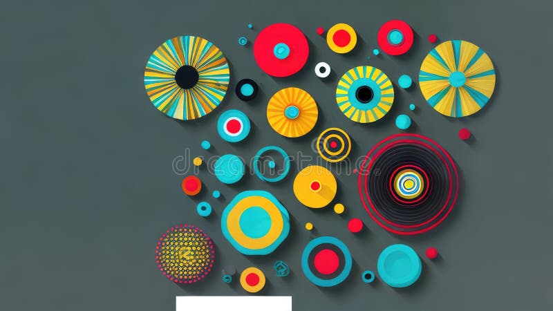 Abstract Flat Concept Creative Colour Design for Background Stock ...