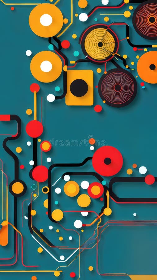 Abstract Flat Concept Creative Colour Design for Background Stock ...