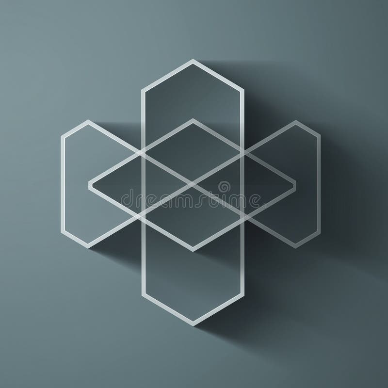 Minimal Geometric Design with Overlapping Lines Forming Optical Cube ...