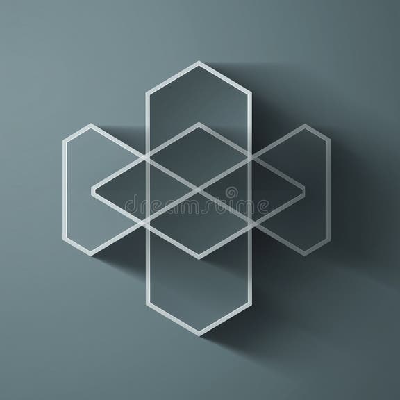 Minimal Geometric Design with Overlapping Lines Forming Optical Cube ...