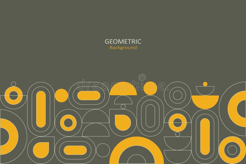 Abstract Flat Geometric Background, Template Design with the Simple ...