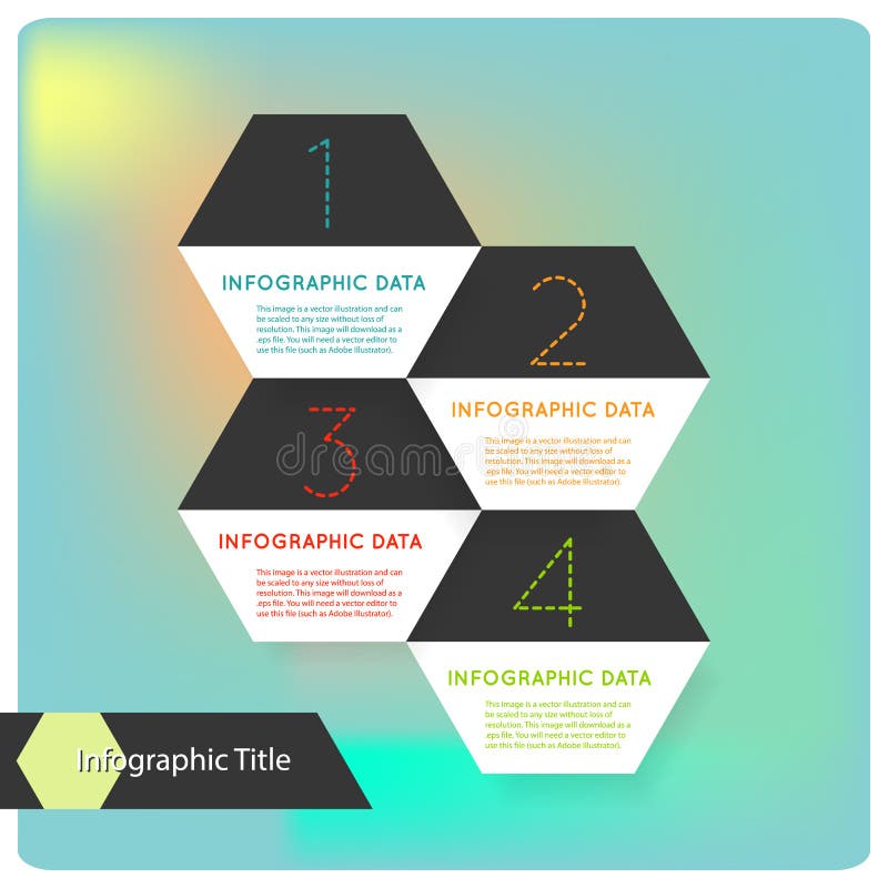 Creative Flat Hexagon Infographics Design Stock Vector - Illustration ...