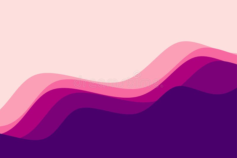Abstract Flat Purple Stylish Wave Background Design Template Vector ...