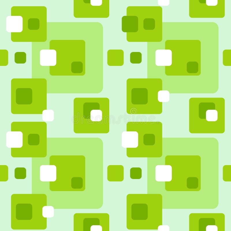 Abstract Flat Retro Seamless Pattern with Rectangles. Timeless Simple ...