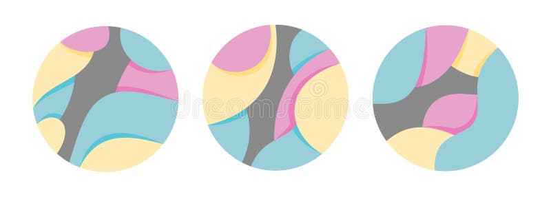 Abstract Flat Round Design Elements Vector Illustration Stock Vector ...