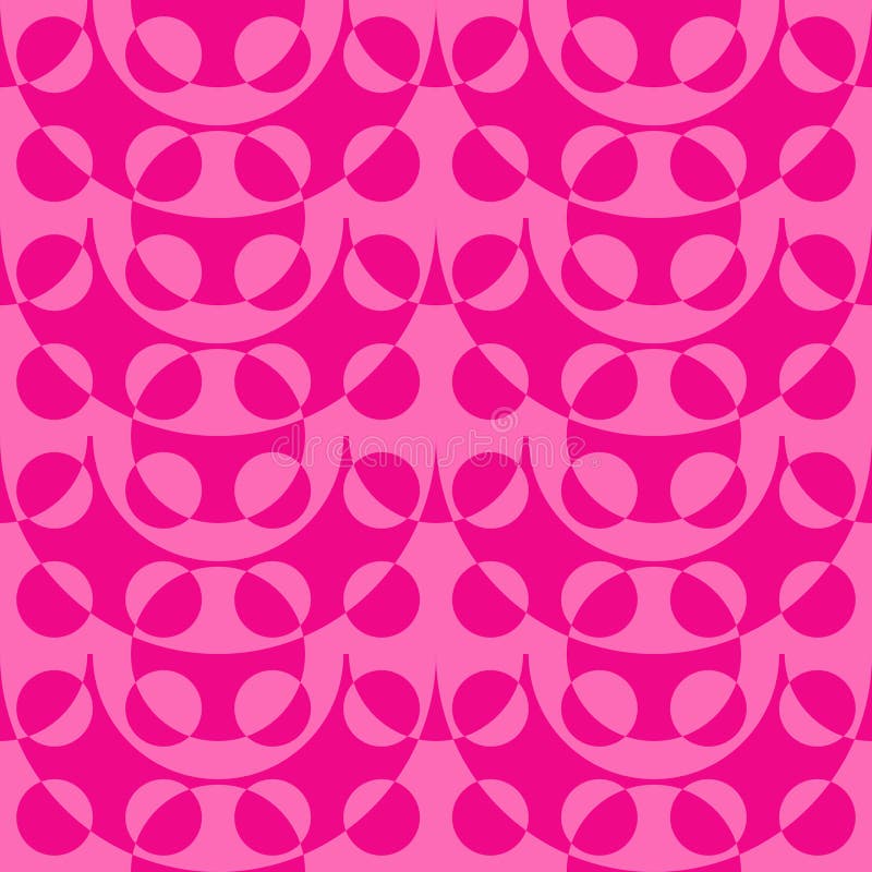 Abstract Flat Seamless Pattern with Contrast Bubbles. Timeless Simple ...